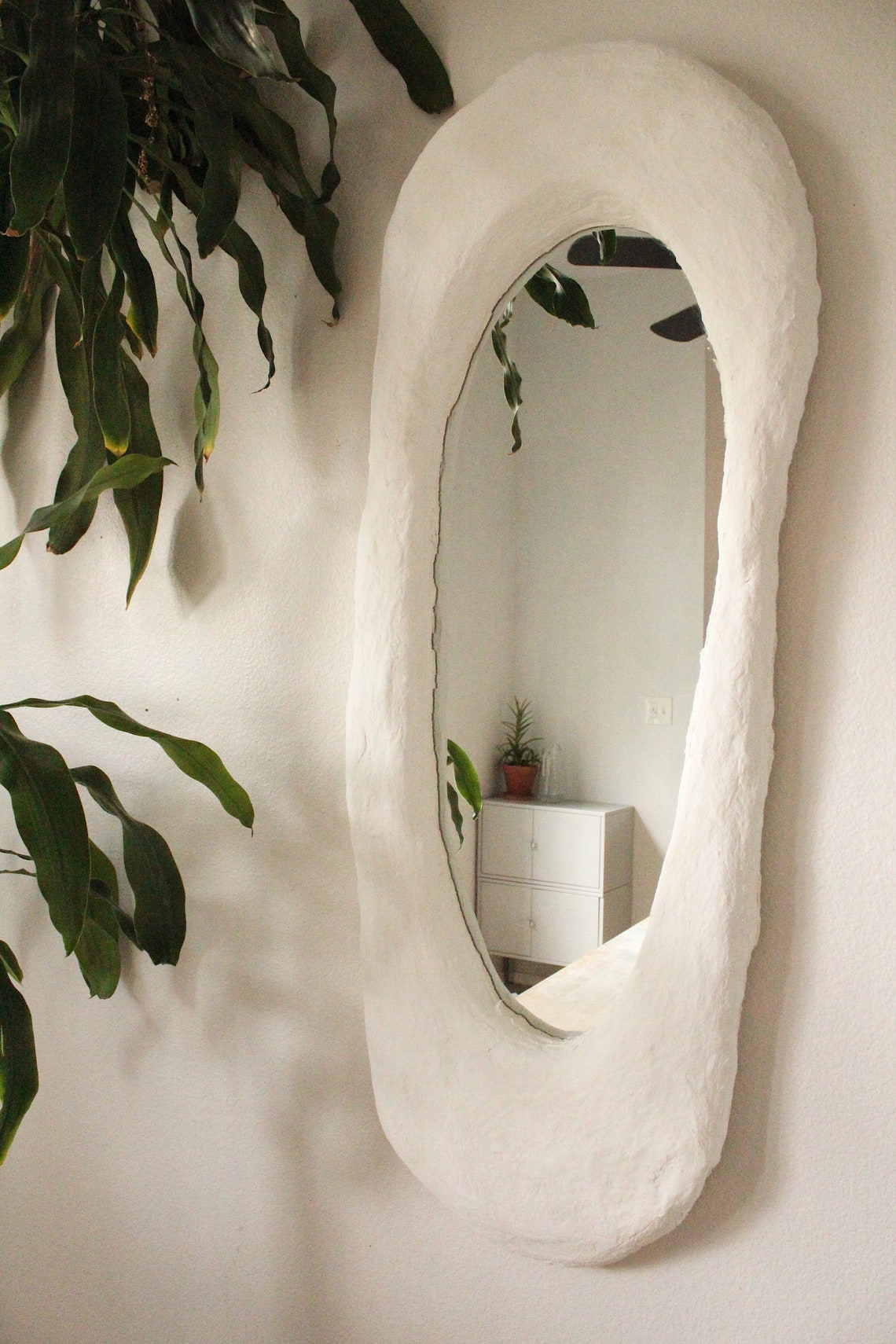 Full Length Organic Plaster Mirror - Etsy