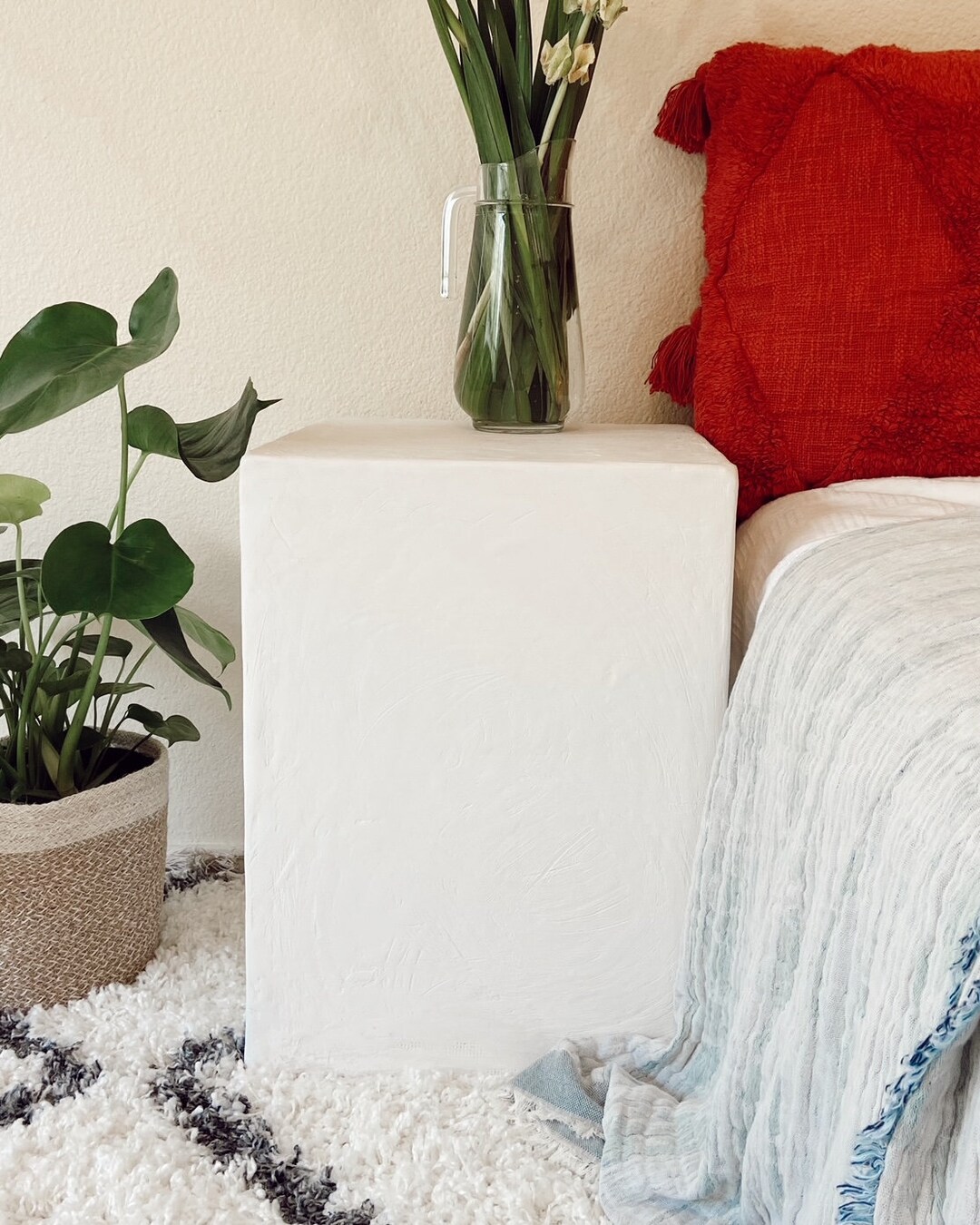 Plaster Side Table - Etsy