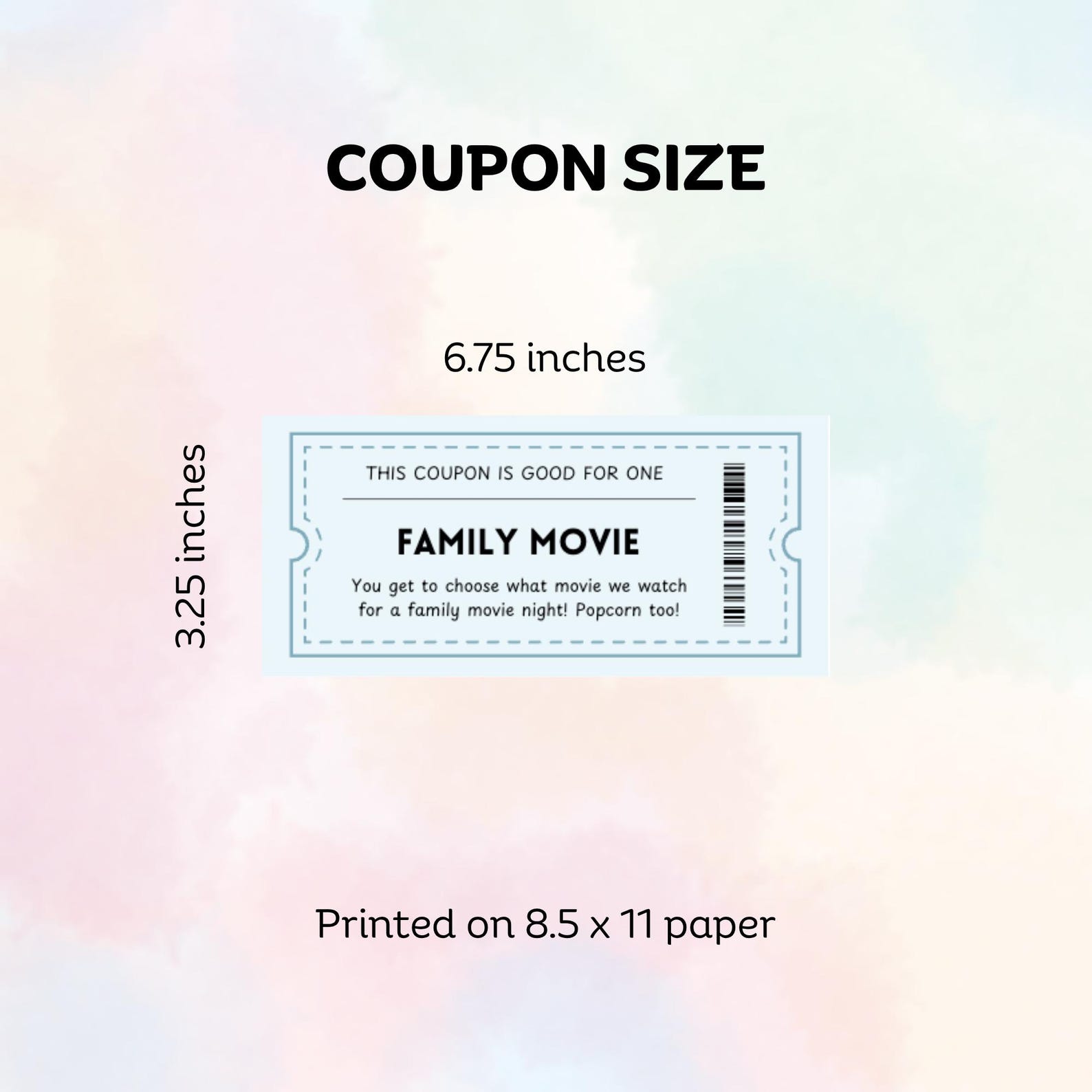 Editable Kids Reward Coupons | Customizable Coupon Template for Teens ...
