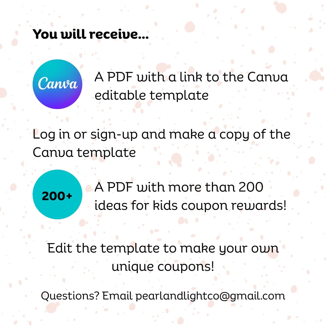 Editable Kids Reward Coupons | Customizable Coupon Template for Teens ...