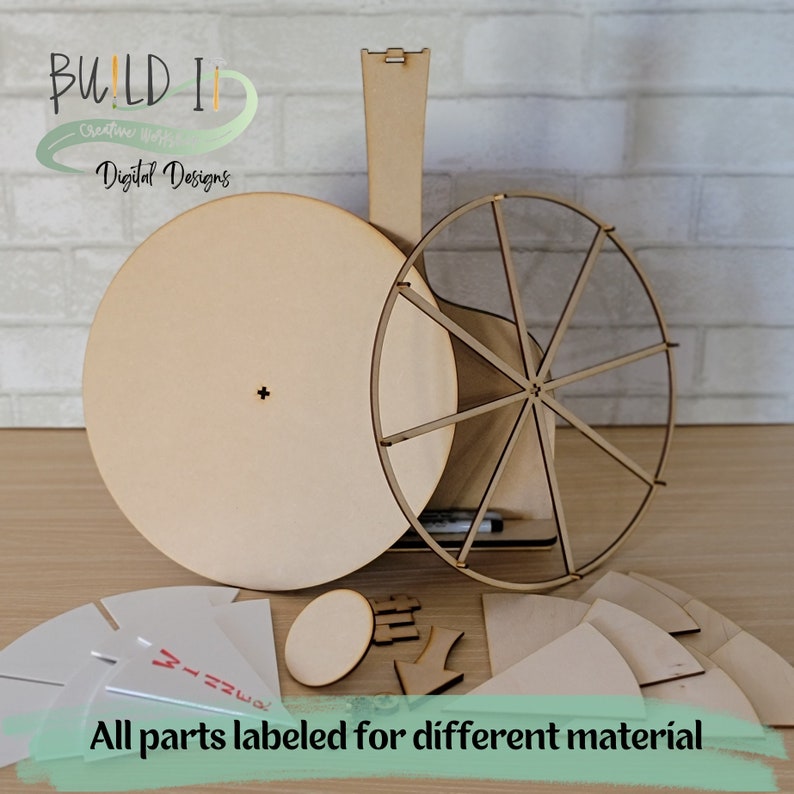 Spinning Wheel for Prizes - Laser Cut Design - Digital File - Etsy