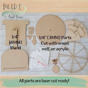 Spinning Wheel for Prizes - Laser Cut Design - Digital File - Etsy