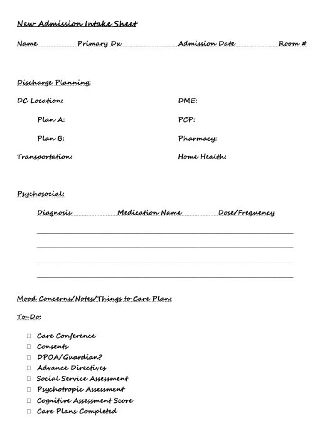 Discharge Planning Bundle - Etsy