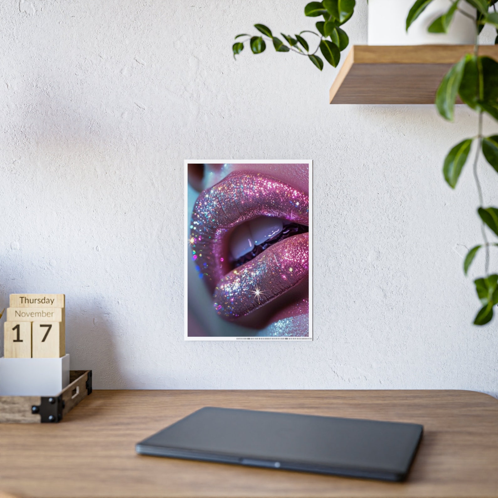 Glitter Lip Gloss Poster - Etsy