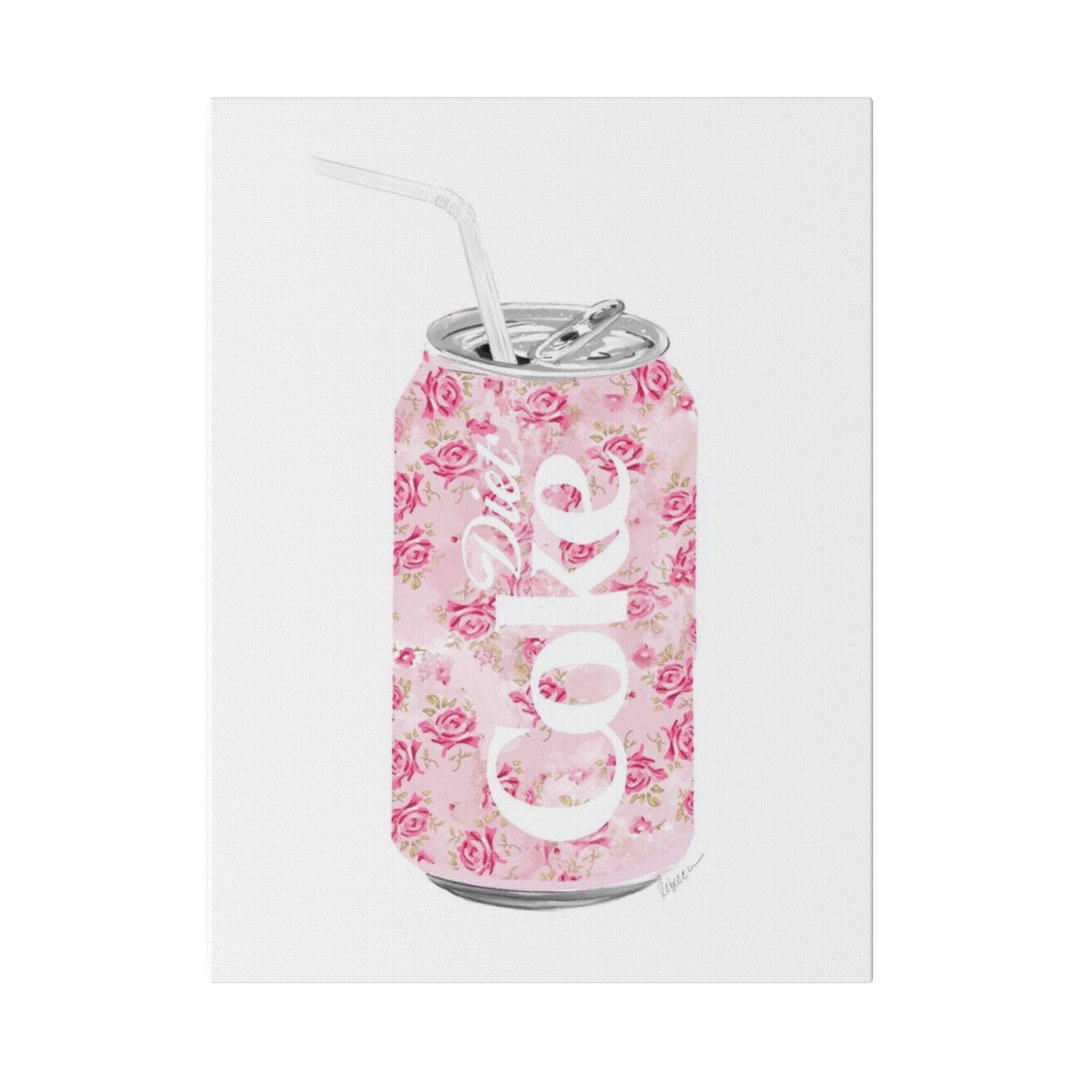Rose Diet Coke Matte Canvas, Stretched - Etsy