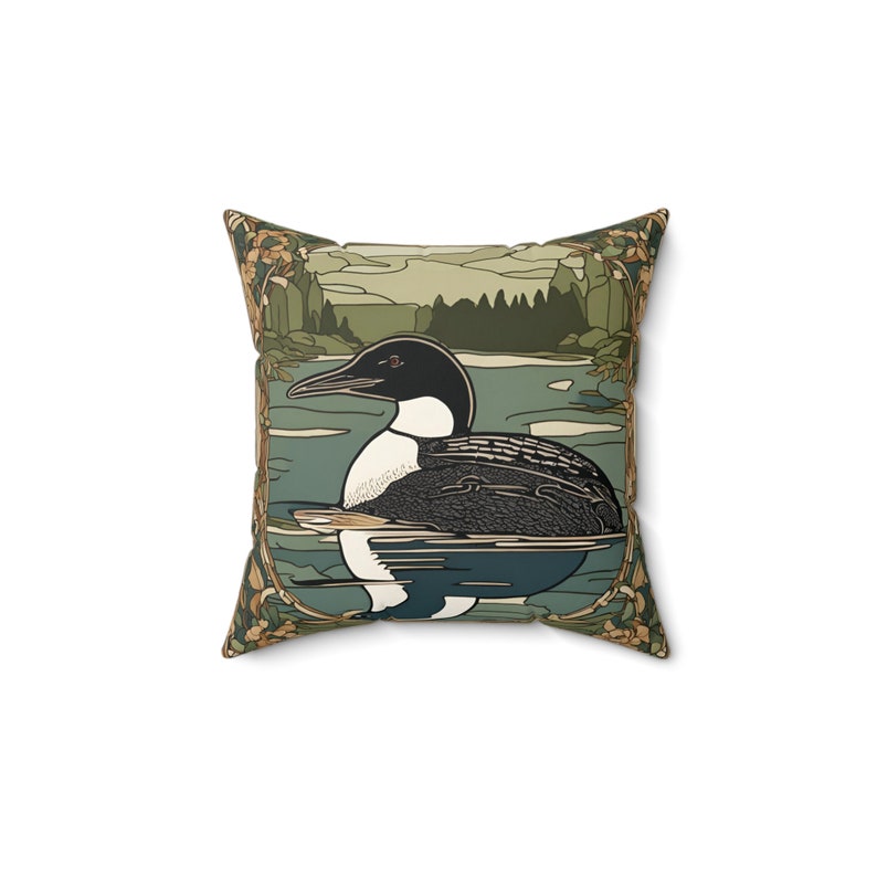 LOON Art Nouveau William Morris Style Art Spun Polyester Square PILLOW ...