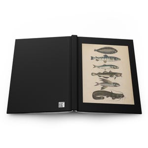 Antique Fish Illustration - Ruled Line Notebook - Fishing Diary ...