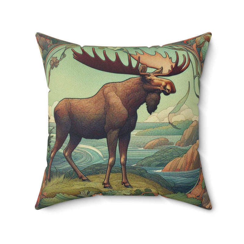 Moose Pillow - Etsy