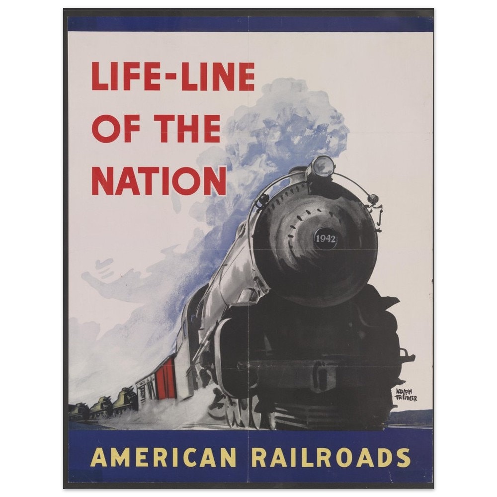 American Railroads Life Line of the Nation Train Locomotive Railway ...