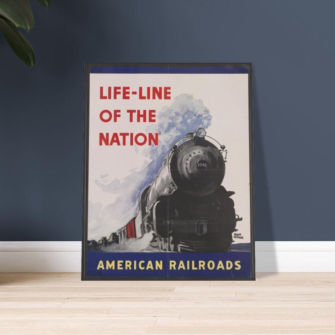 American Railroads Life Line of the Nation Train Locomotive Railway ...