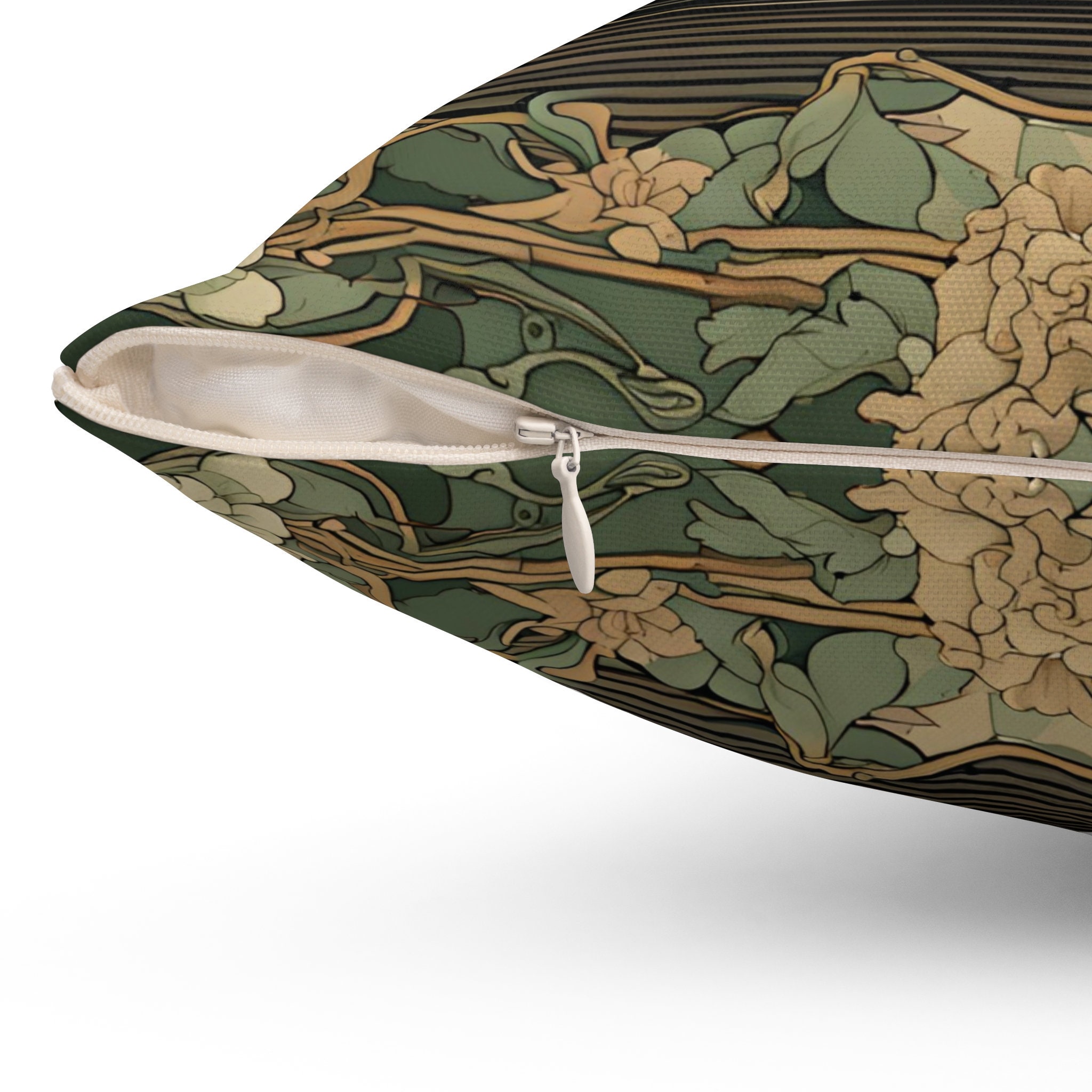 LOON Art Nouveau William Morris Style Art Spun Polyester Square PILLOW ...