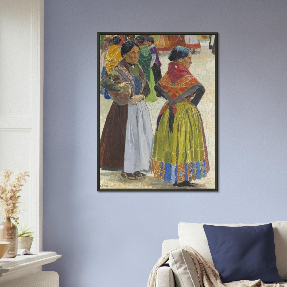 Spanish Women Spain Vintage Swedish Art Carl Wilhelmson Premium Matte ...