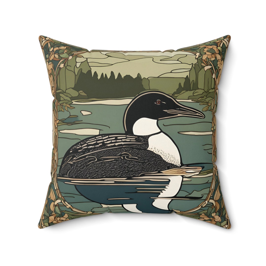 LOON Art Nouveau William Morris Style Art Spun Polyester Square PILLOW ...