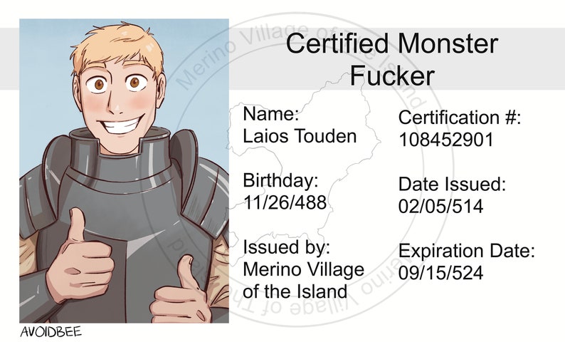 Laios Monster Fucker Certified Charm - Etsy