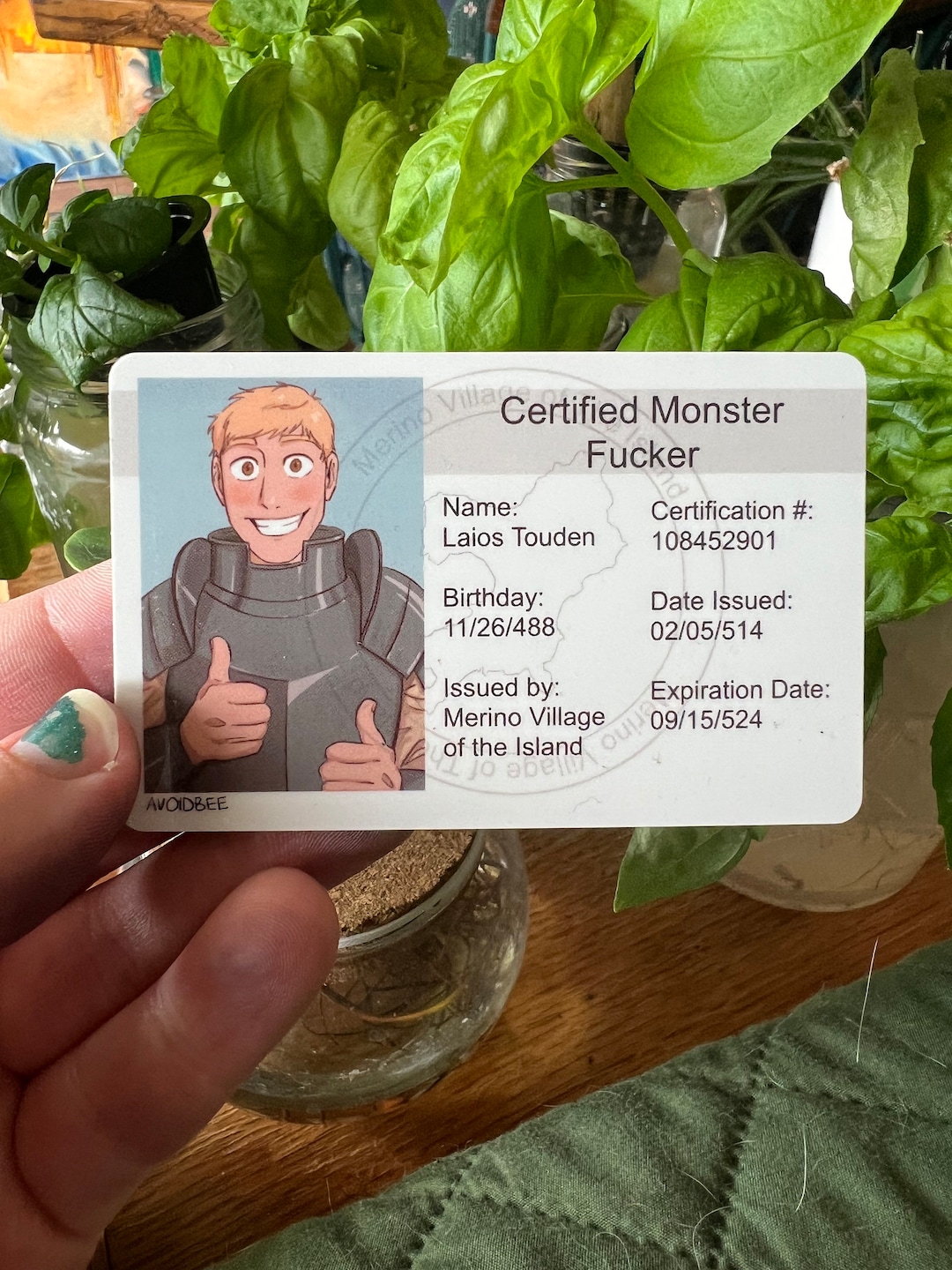 Laios Touden's Certified Monster Fucker Card Dungeon Meshi - Etsy