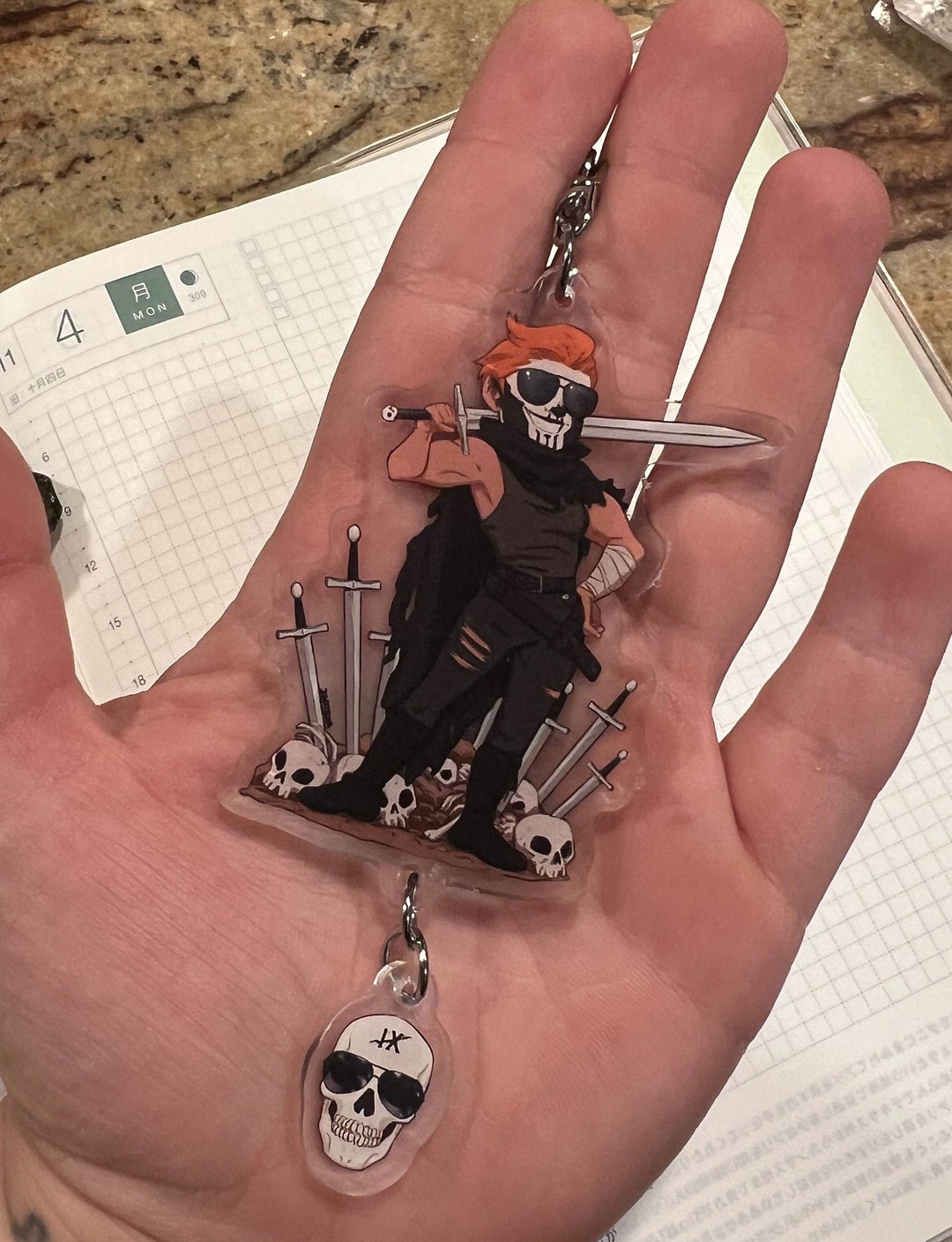 Gideon the Ninth Acrylic Charm - the Locked Tomb - Etsy