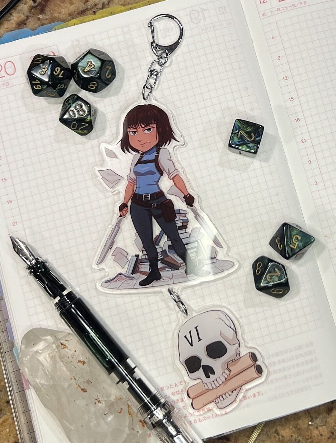 The Locked Tomb - Camilla Hect Acrylic Charm - Etsy