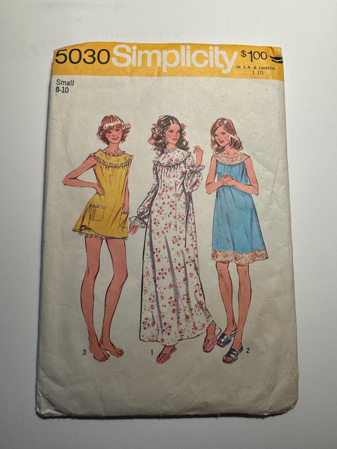 Simplicity 5030 - Girl's Prairie Circular Yoke Dress Vintage Sewing ...