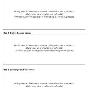 Business Brainstorming Template Planner - Etsy