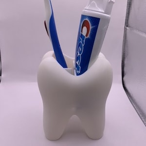 Tooth-shaped Toothbrush Holder, Toothbrush Holder Tooth, Pencil/pen ...