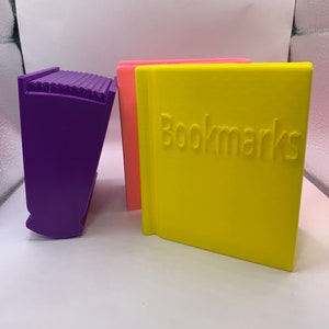 LARGER 3D Printed Book Shaped Bookmark Holder | Bookmark Display | Book-style Bookmark Holder - Etsy