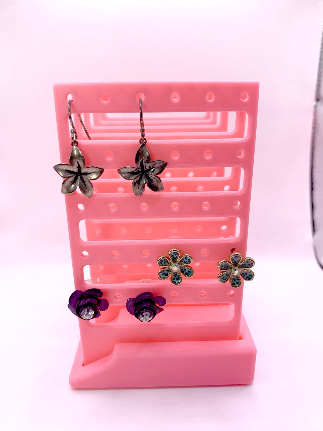 3D Printed Earring Holder Storage, Earring Storage, Earring Display - Etsy