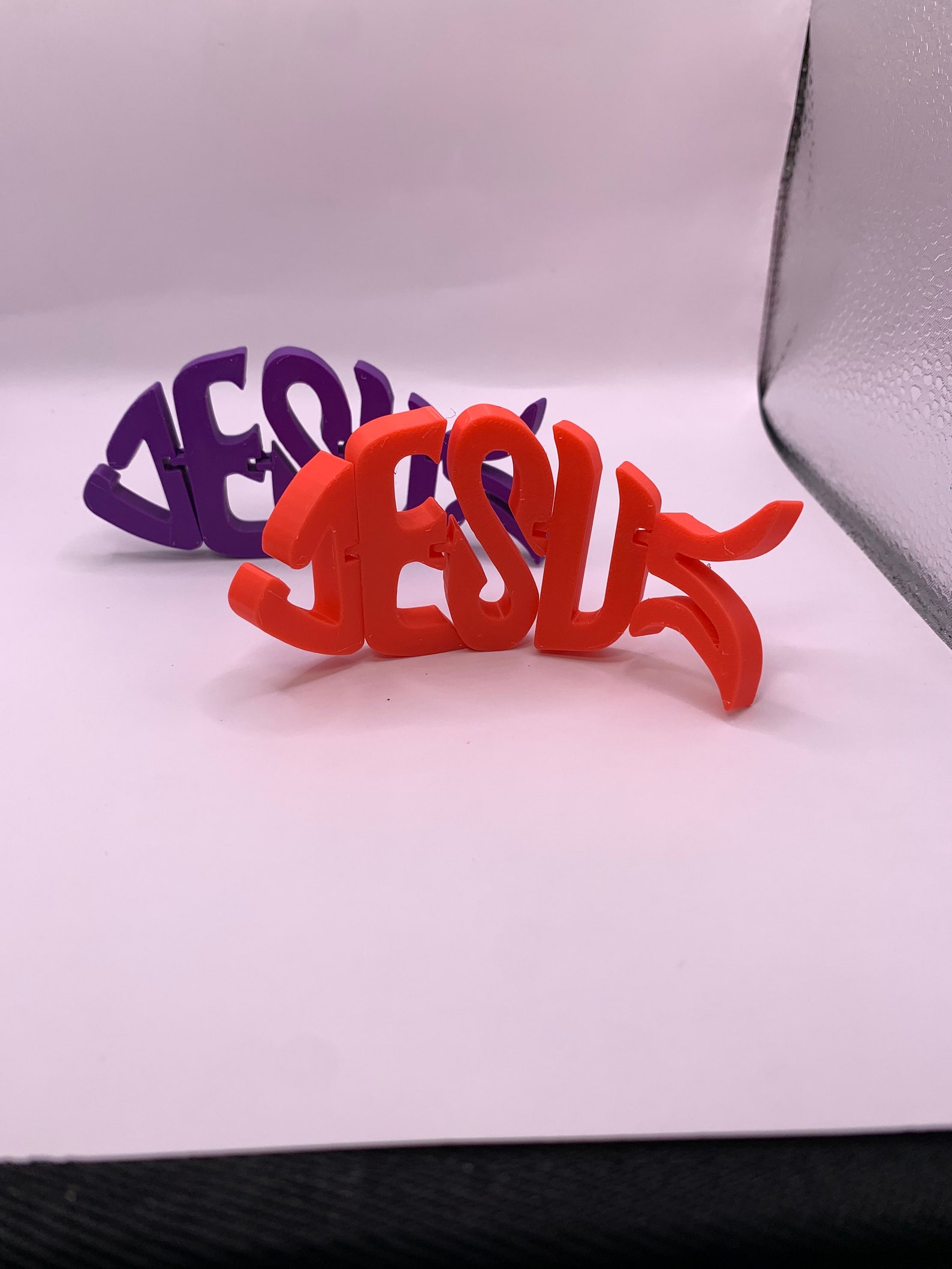 3D Printed Flexi Jesus Fish Logo | Christian Fidget Gift - Etsy