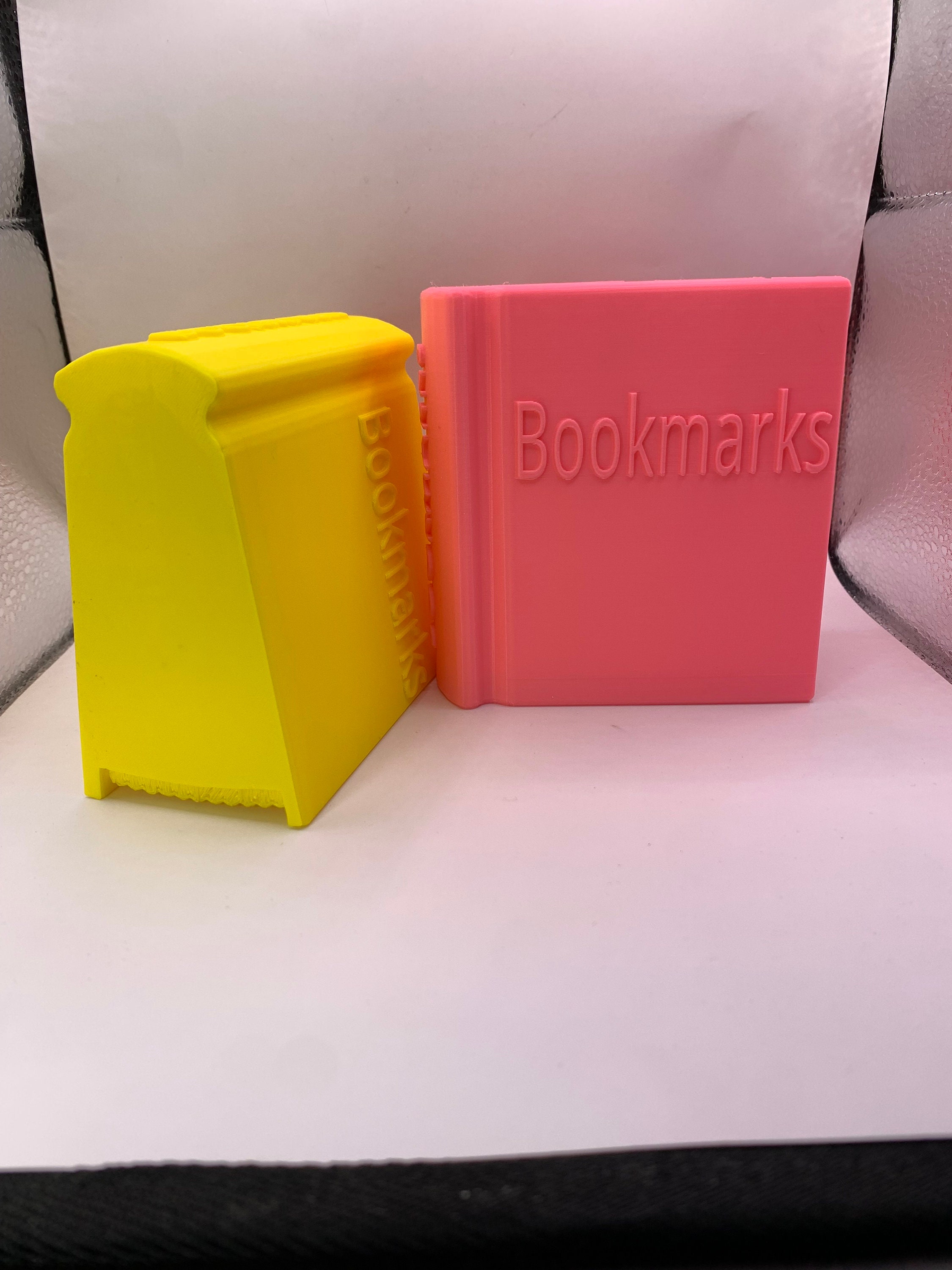 LARGER 3D Printed Book Shaped Bookmark Holder | Bookmark Display | Book ...