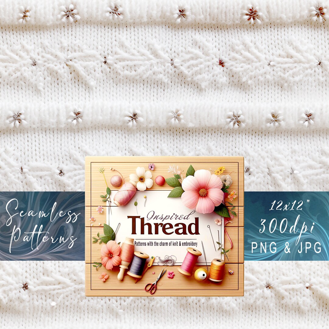 White Knitted Fabric Texture Pattern, Christmas 3D Design, Holiday ...