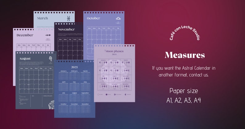 Astral Calendar 2024 2024 Digital Calendar Moon Phases Energy Portal