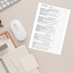 Remote Work Wellness Checklist – Printable Template for Ergonomics ...