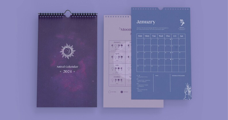 Astral Calendar 2024 2024 Digital Calendar Moon Phases Energy Portal