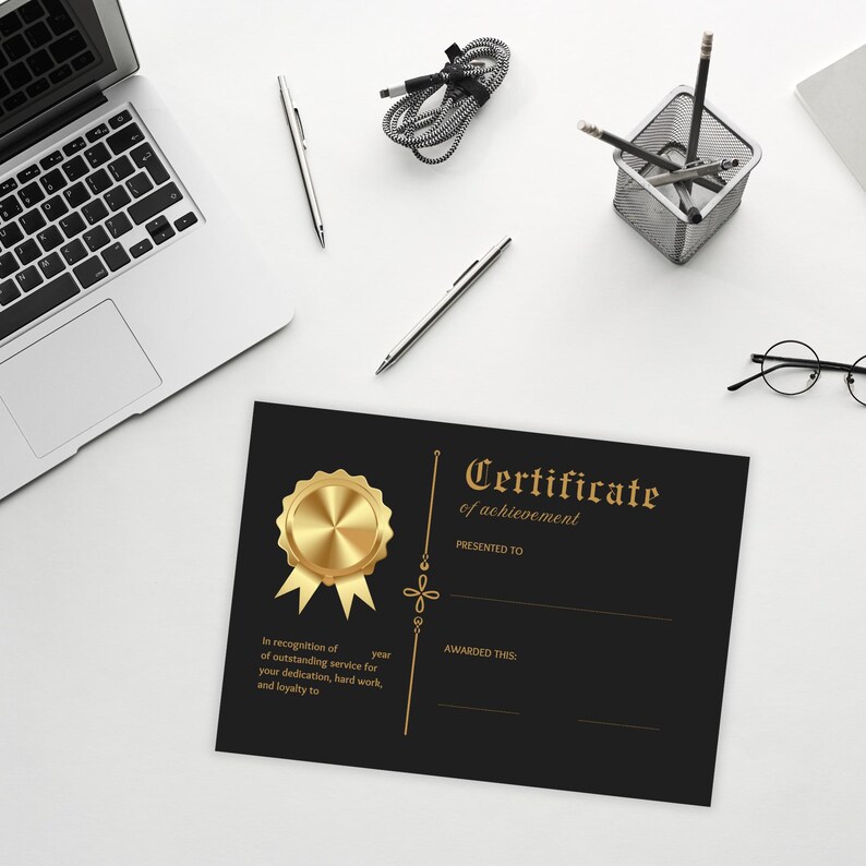 Work Certificate Bundle | Editable Team Player, Outstanding Performance ...