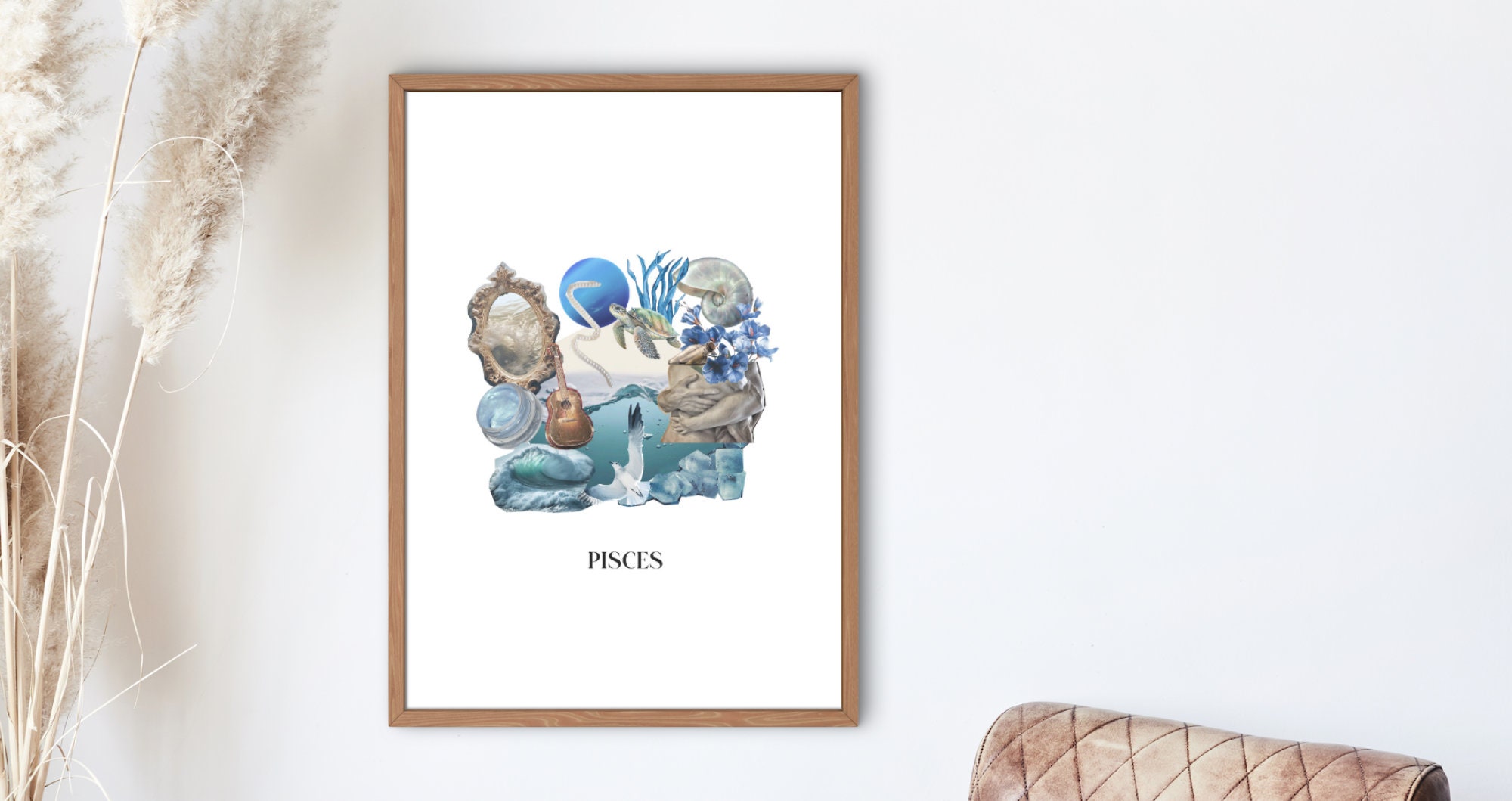 12 Zodiac Sign Bundle Poster Print Zodiac Sign Poster Collage Wall Art ...