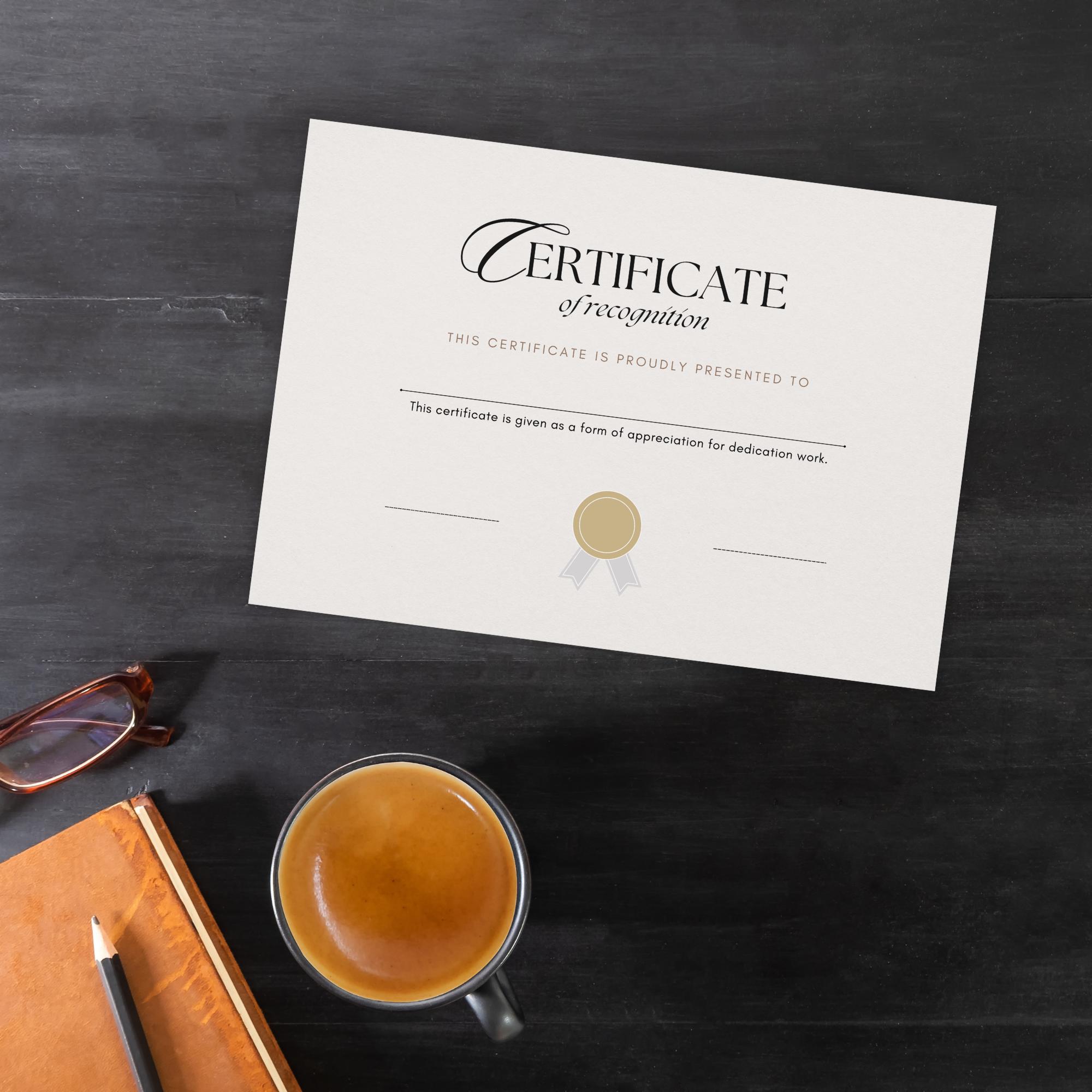 Work Certificate Bundle | Editable Team Player, Outstanding Performance ...