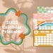 2025 Calendar Printable | Printable Calendar | Groovy Calendar | Retro ...