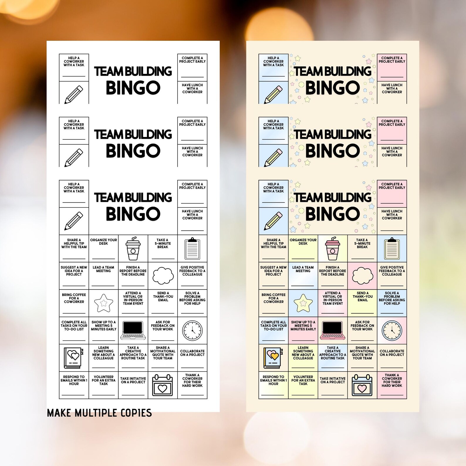 Office Bingo for Team Building | HR Game | Fun Workplace Challenges ...