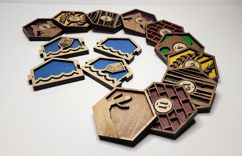 Custom 3D Catan Board Plus 5-6 Player Expansion Personalized 3D Catan ...