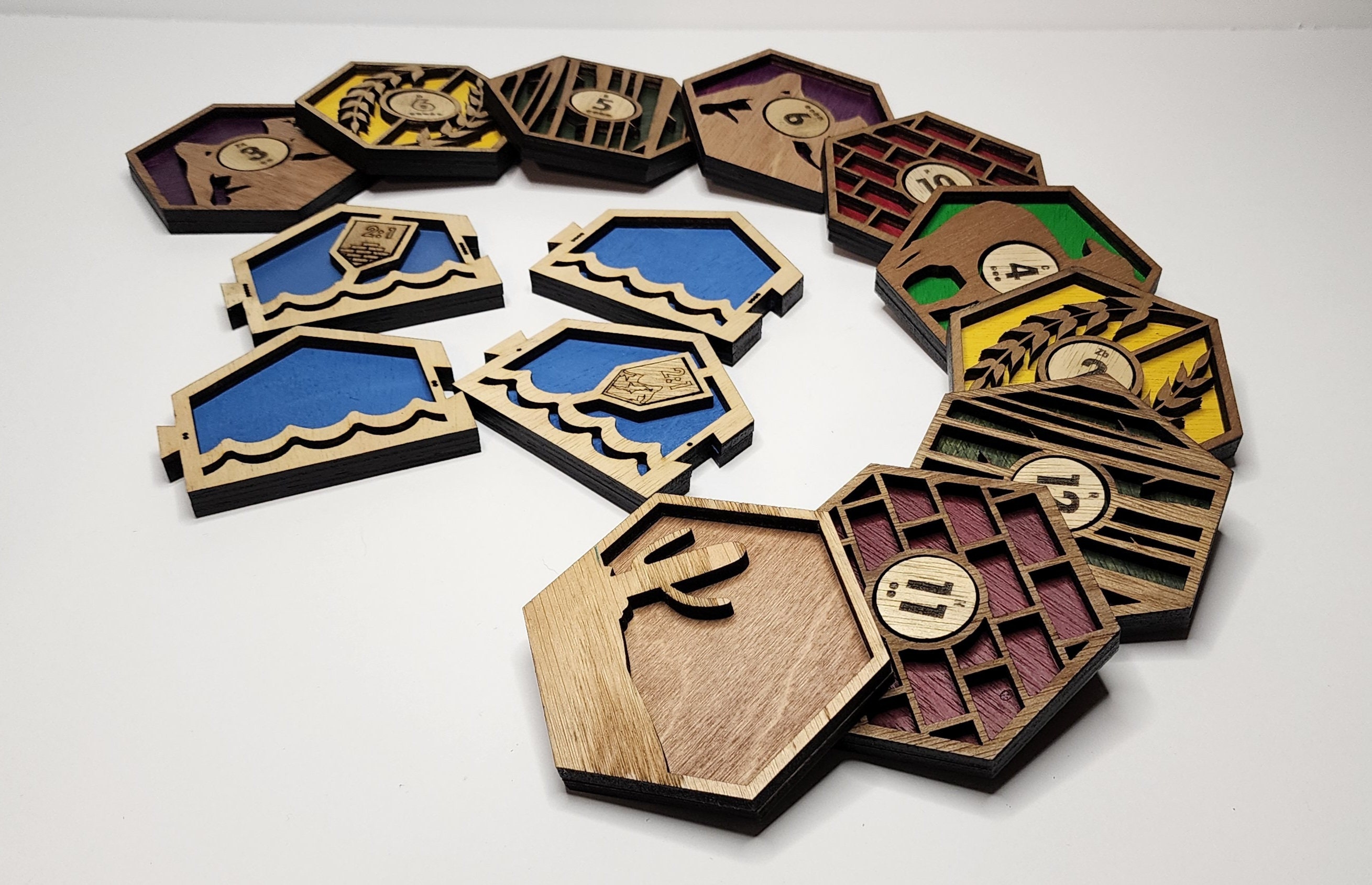 Custom 3D Catan Board Plus 5-6 Player Expansion Personalized 3D Catan ...