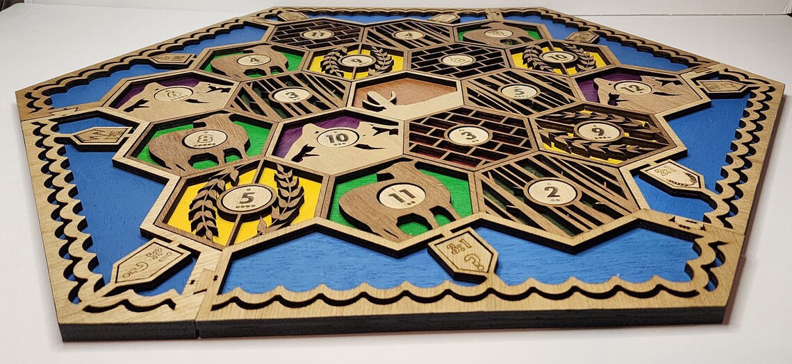 Custom 3D Catan Board Plus 5-6 Player Expansion | Personalized 3D Catan ...
