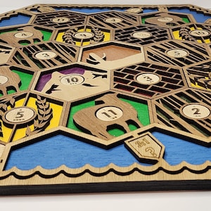 Custom 3D Catan Board Plus 5-6 Player Expansion Personalized 3D Catan ...