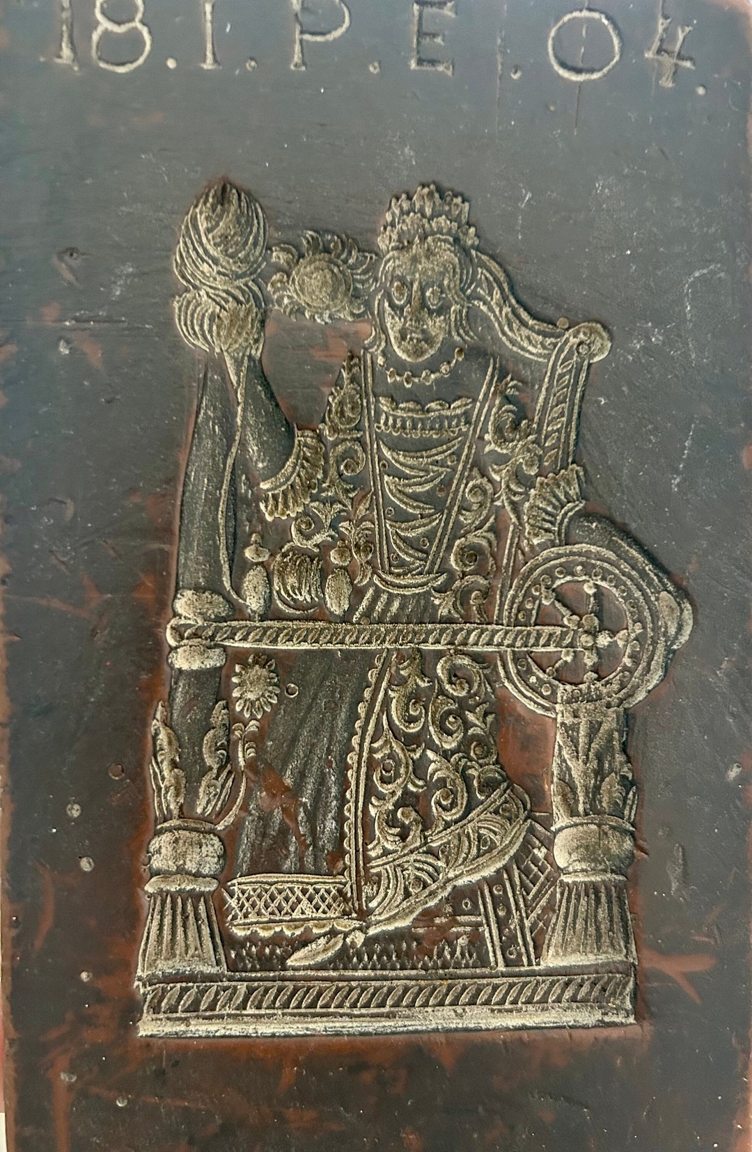 Very Rare Cast of a 220 Year Old Antique Springerle German Wax Cookie ...