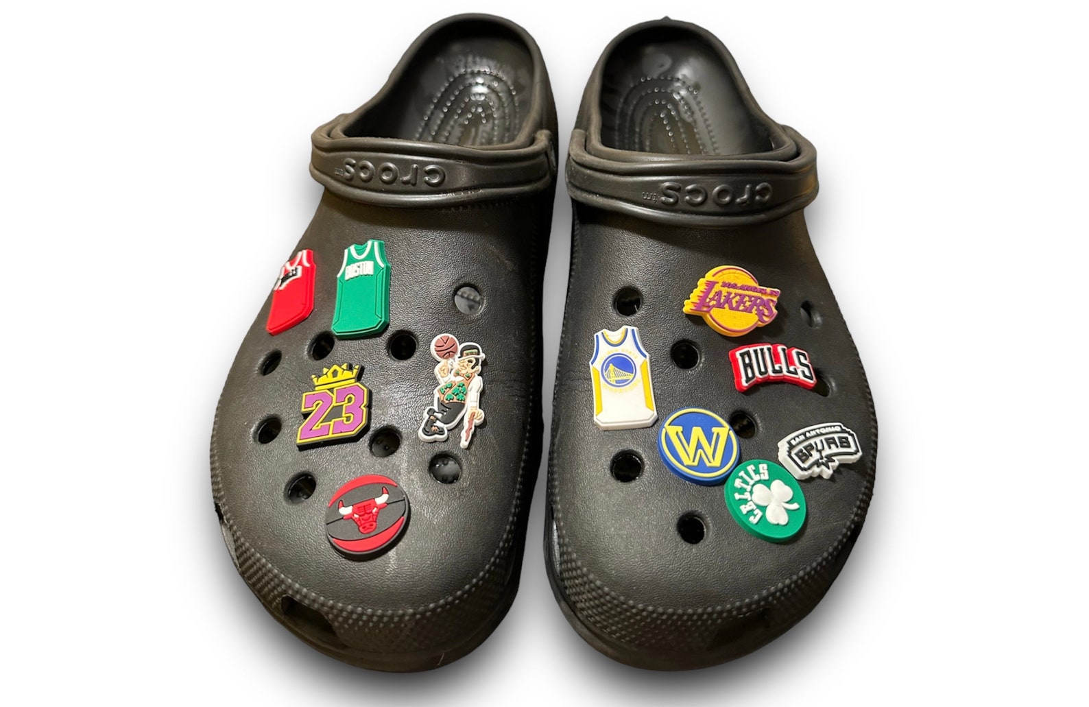 Basketball Team Croc Charms Bulls Lakers Spurs Warriors - Etsy