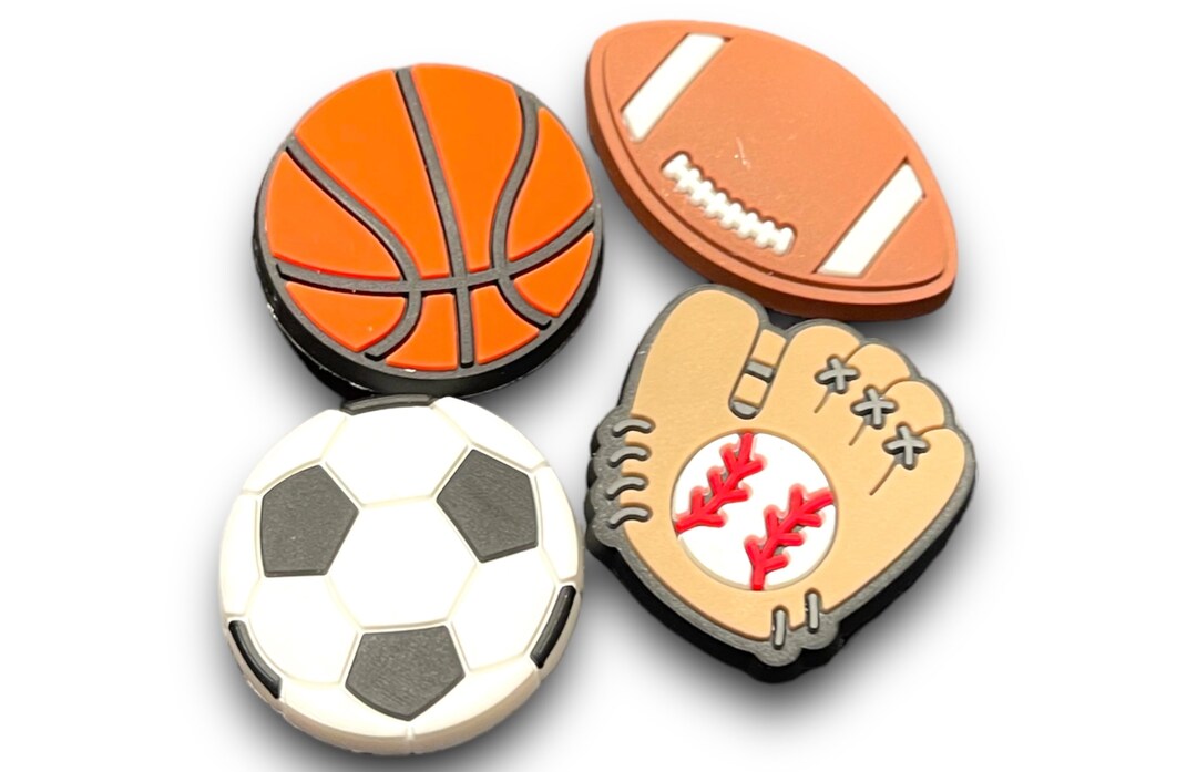Sports Croc Charms, Basketball, Football, Baseball, and Soccer Charms ...