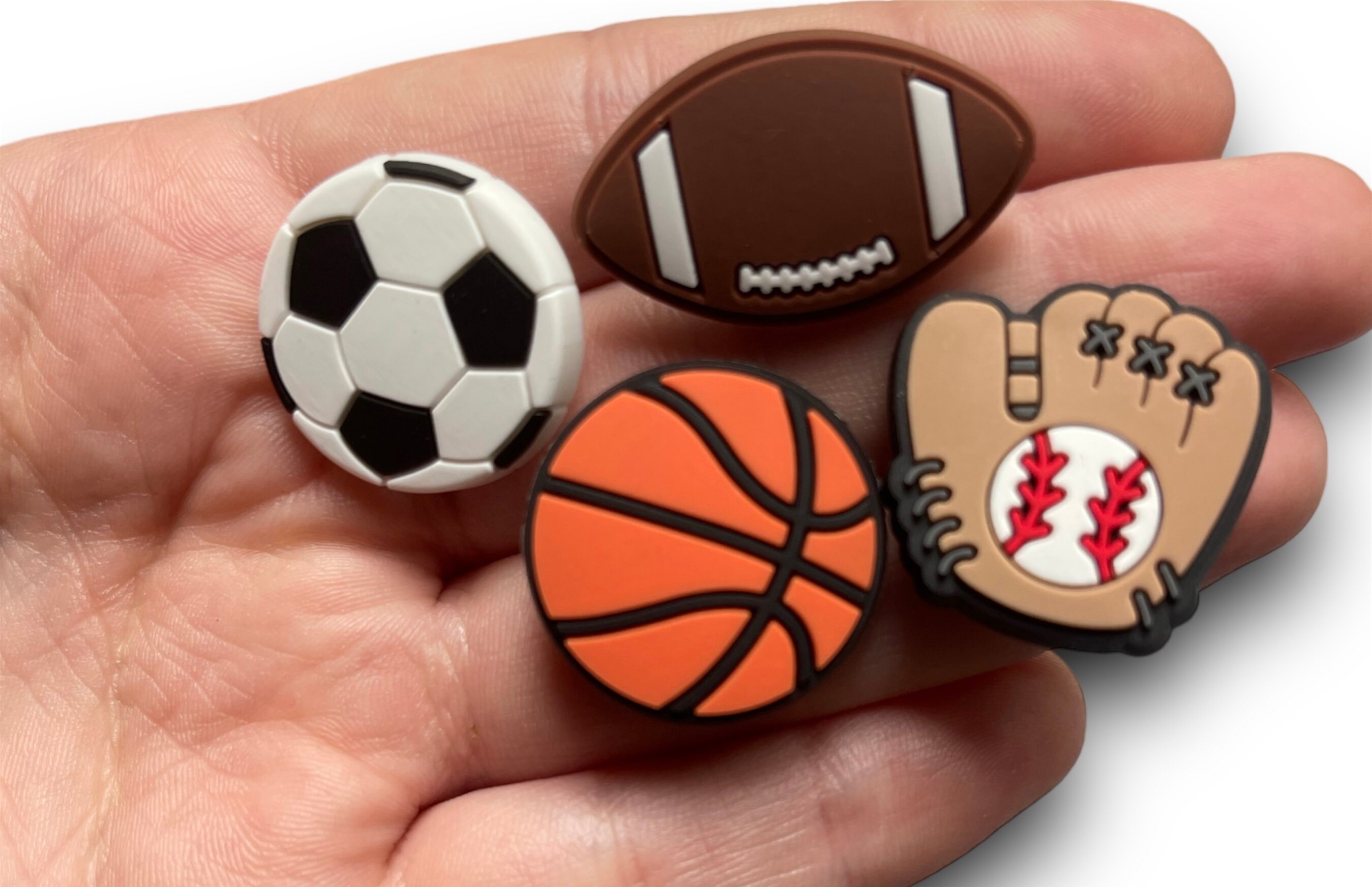 Sports Croc Charms, Basketball, Football, Baseball, and Soccer Charms ...
