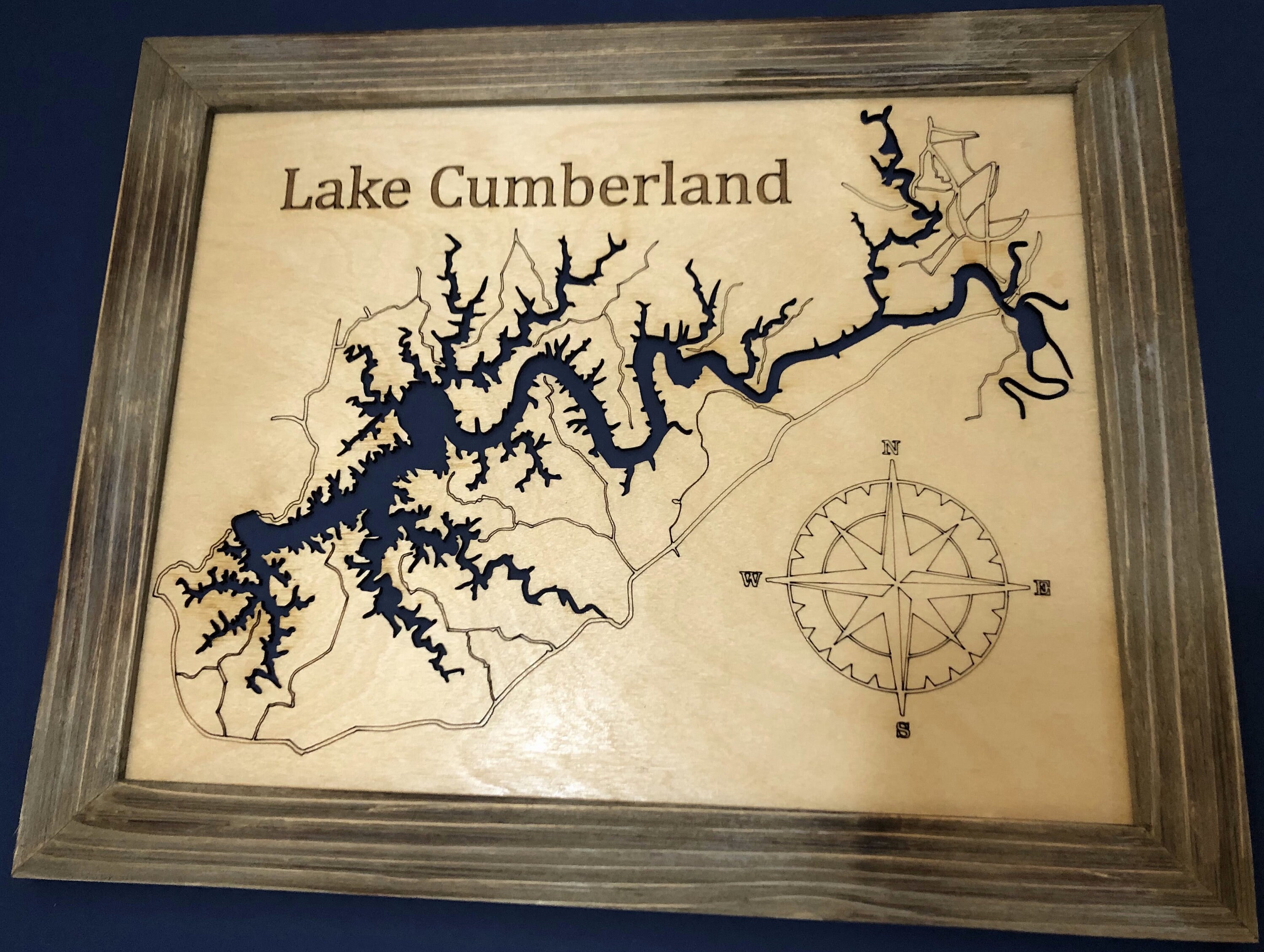 Custom Lake Map Personalized Lake House Decor - Etsy