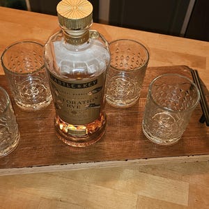 Bourbon Barrel Top Serving Tray - Etsy