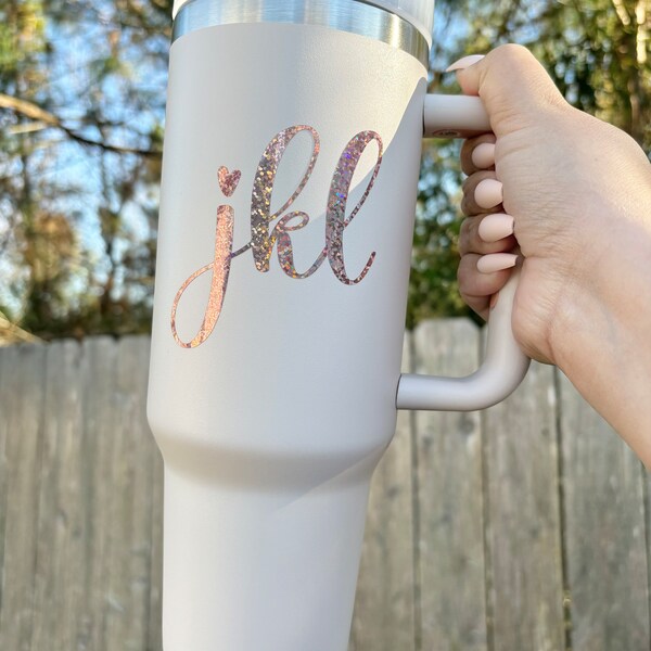 Vinyl Initial Decal - Etsy