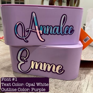 Custom Vinyl Name Decal , Name Sticker , Vinyl Stickers , Holographic ...