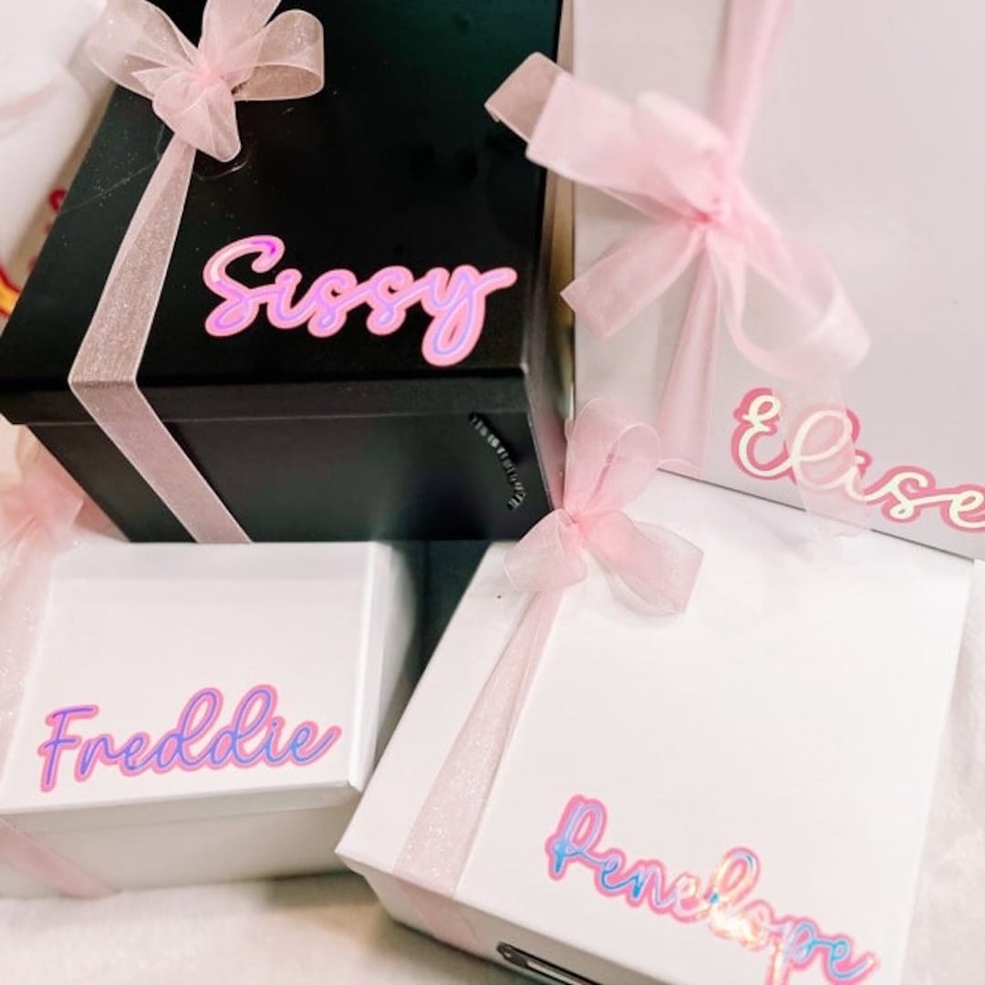 Custom Vinyl Name Decal , Name Sticker , Vinyl Stickers , Holographic ...